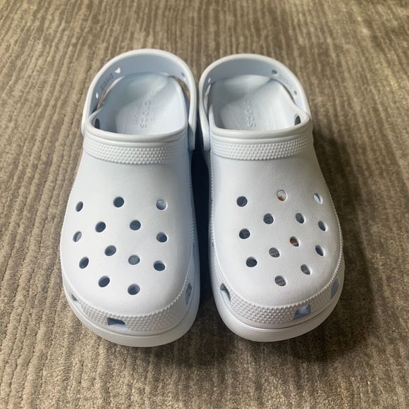 CROCS | Shoes | Crocs Classic Platform Clogs Womens 9 Mineral Blue New ...
